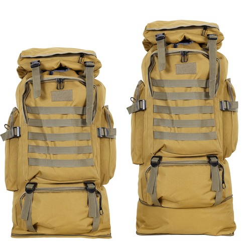100L Military Molle Tactical Backpack Rucksack Camping Hiking Bag ...