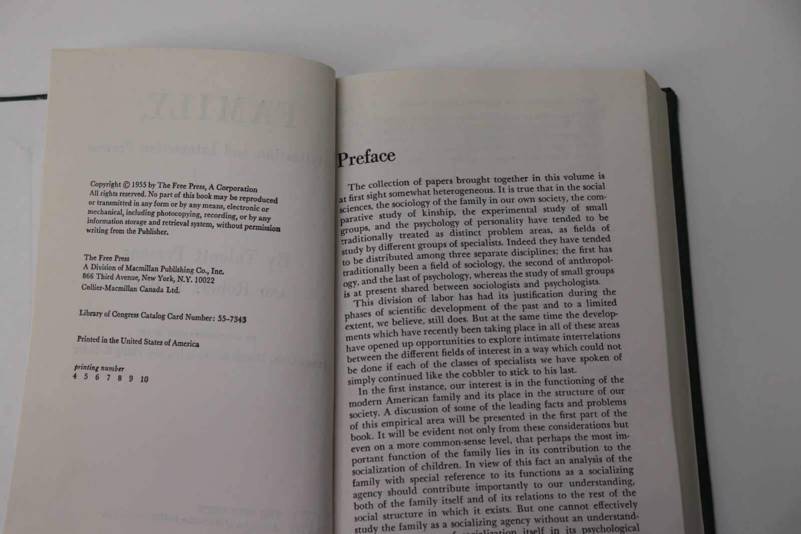 Family, Socialization and Interaction Process by Talcott Parsons ...