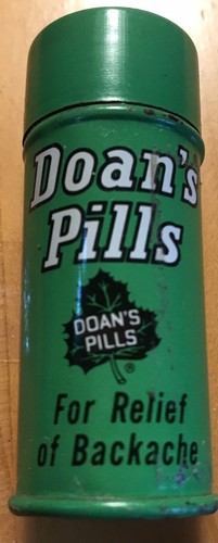 Vintage “Doan’s Pills” Tin Cylinder Container (1385) | eBay