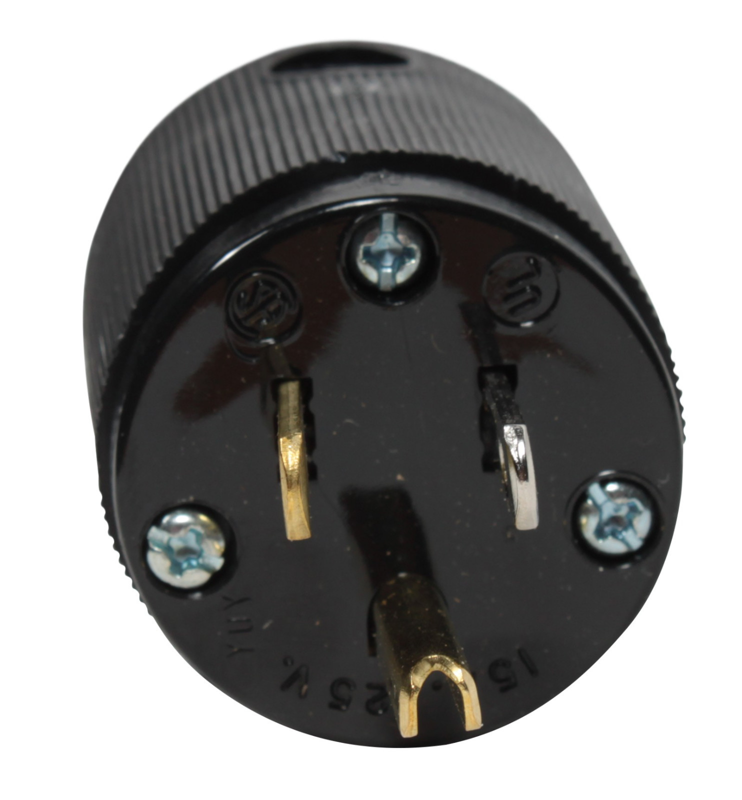 2 Set AC 2 Female 2 Male Edison Plugs 15 Amp Black Connectors Hubbell ...