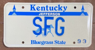 Kentucky VANITY License Plate SFG | eBay