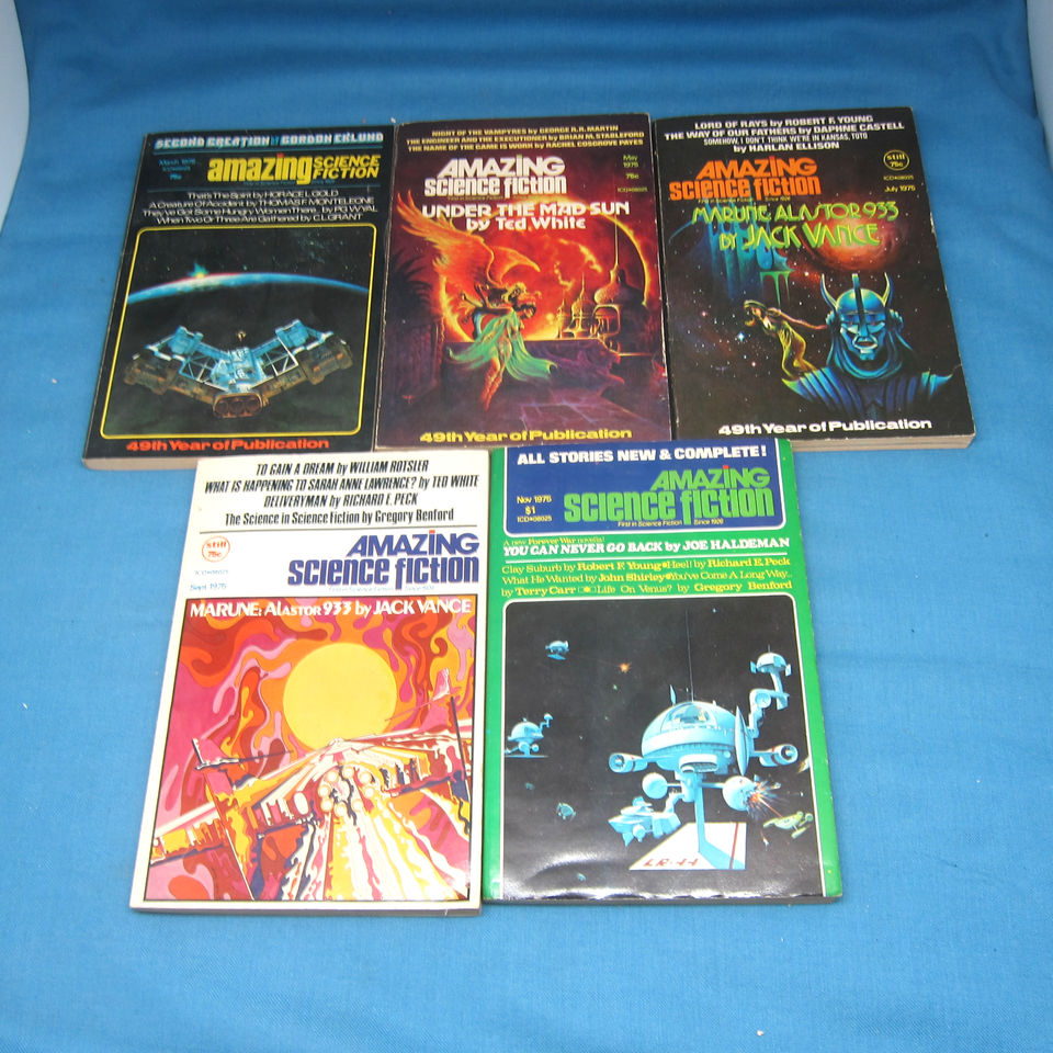 24 Vintage 1970-1976 Amazing Science Fiction Magazine Lot Fan Zines | eBay