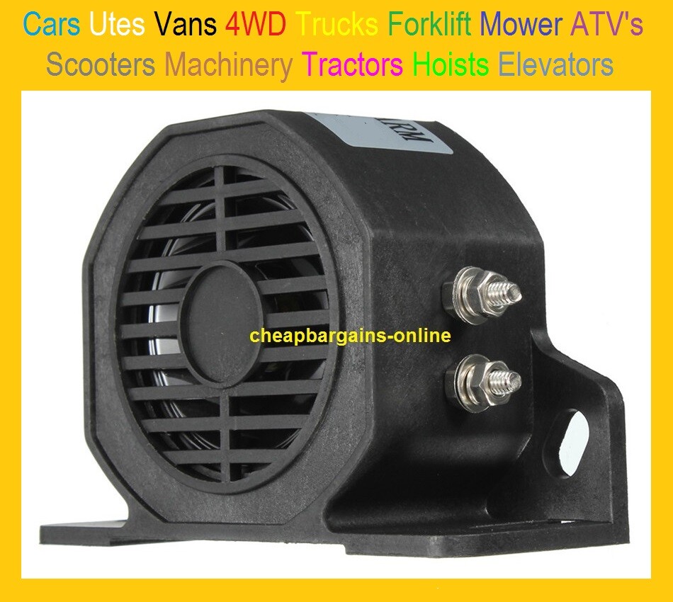 12V 24V REVERSING BEEPER REVERSE BUZZER HORN ALARM SQUAWKER SIREN Car ...