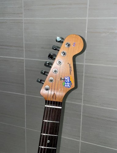 2 Pcs Vinyl UV Transfer Decals Stickers For FENDER STRATOCASTER Guitar ...