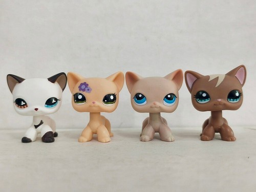 8pcs/lot LPS Toys Rare Pet Shop Short Hair Cat Animal Figures 034 New ...