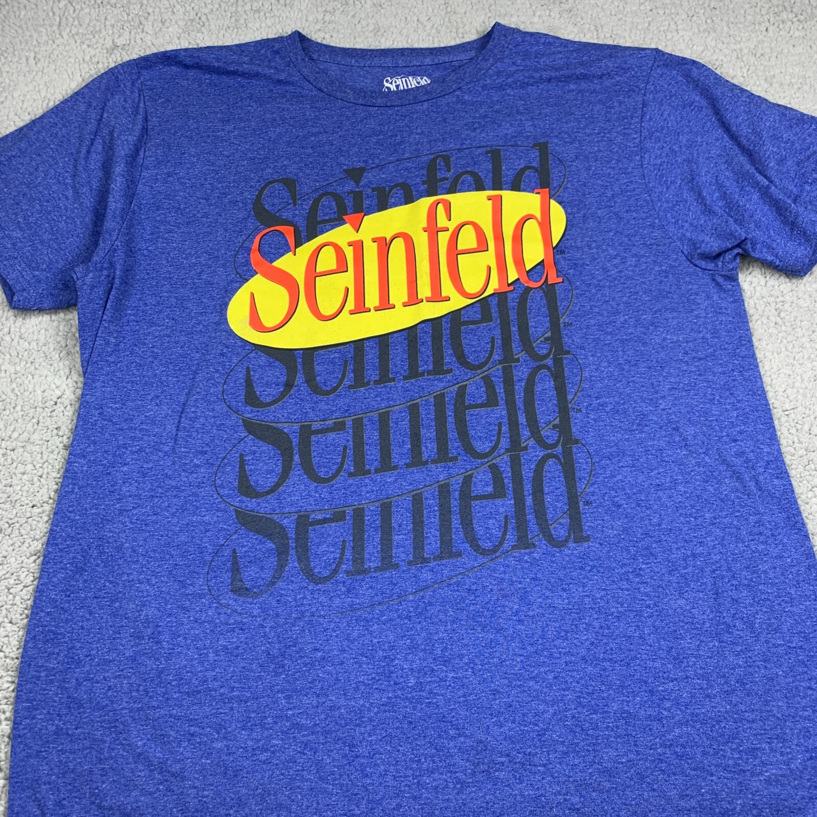 Seinfeld T Shirt Blue Seinfeld Large Master of Domain Soft Short Sleeve ...