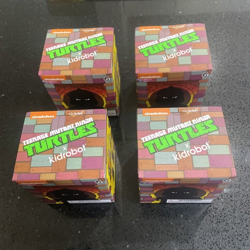 Teenage Mutant Ninja Turtles X kidrobot Lot 4 pieces blind boxes Vinyl ...
