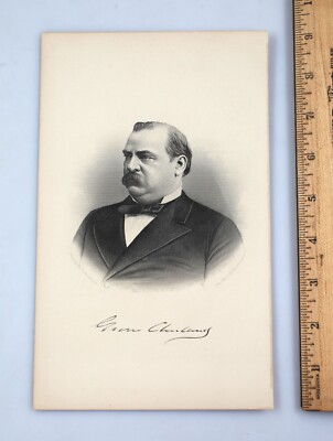Original 19th Century Engraving President Grover Cleveland | eBay