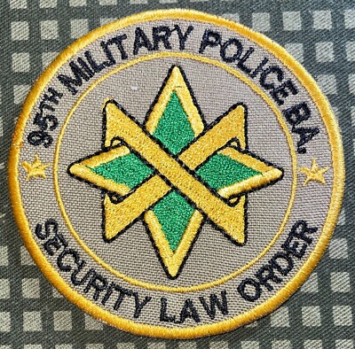 US Army 95th MP Battalion "Security Law Order" Patch 3" Hook & Iron-On ...