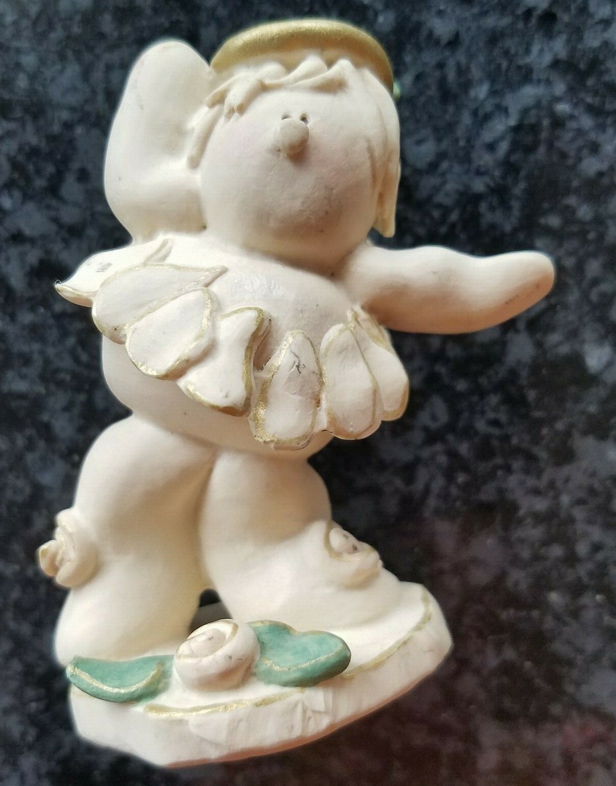 Nancye Williams Sprinkle Figurines Angel Ballerina & Teddy Bear w/Angel ...