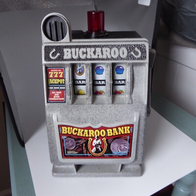 Buckaroo Bank Las Vegas VTG Slot Machine - Tested - Works - Read | eBay