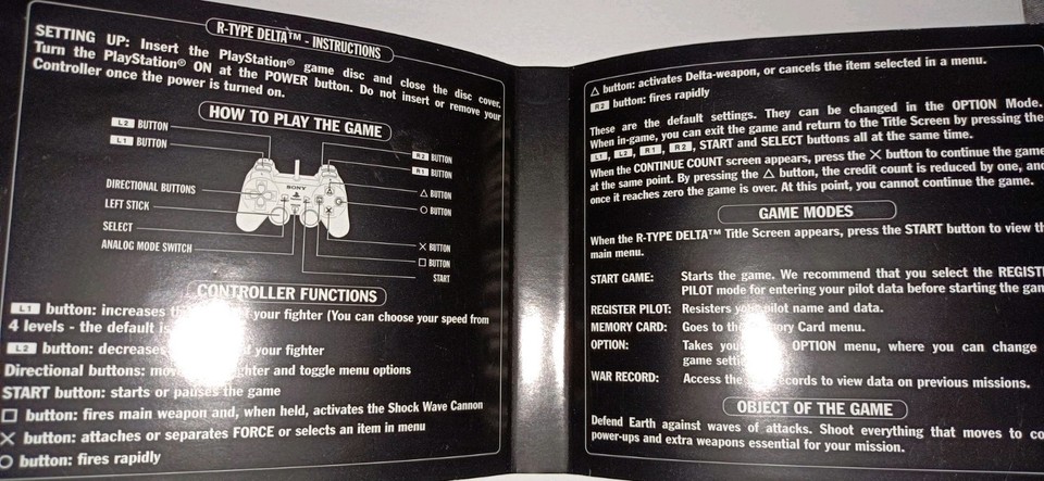 ps1 rental game R-Type Delta Sony Playstation 1 psx blockbuster choices ...