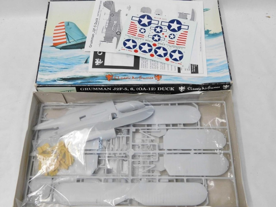 1/48 Classic Airframes Grumman J2F-5/6 OA-12 DUCK Float Plane Plastic ...