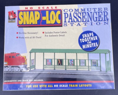 Life-Like Trains HO Scale Snap-Loc Commuter Passenger Station No 1381 ...