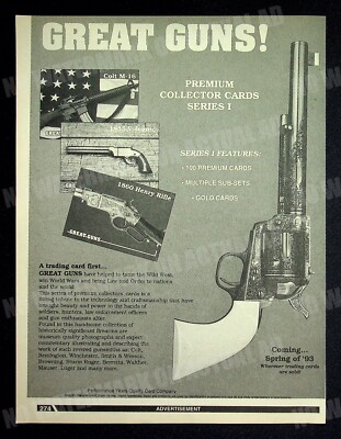 Great Guns Performance Years CCG Cards 1993 Print Magazine Ad Poster ...