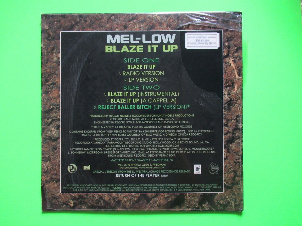 MEL LOW BLAZE IT UP 12" SINGLE HIP HOP | eBay