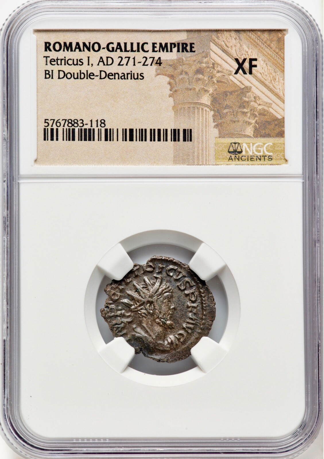 Tetricus I Ancient Roman Imperial Coin 271-274 AD BI Double Denarius ...