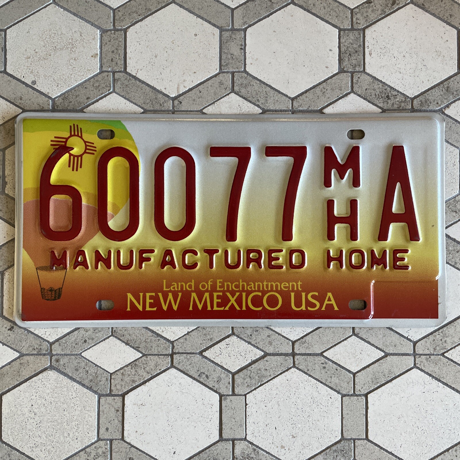 New Mexico License Plate Land Of Enchantment Manufactured Home Balloon ...