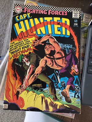DC Comic Fighting Forces Capt. Hunter Dec. No. 104 1966 | eBay