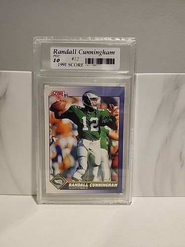 💎💎 1991 Score Randall Cunningham #12 💎 GRADED FGC10 MINT 💎💎 | eBay
