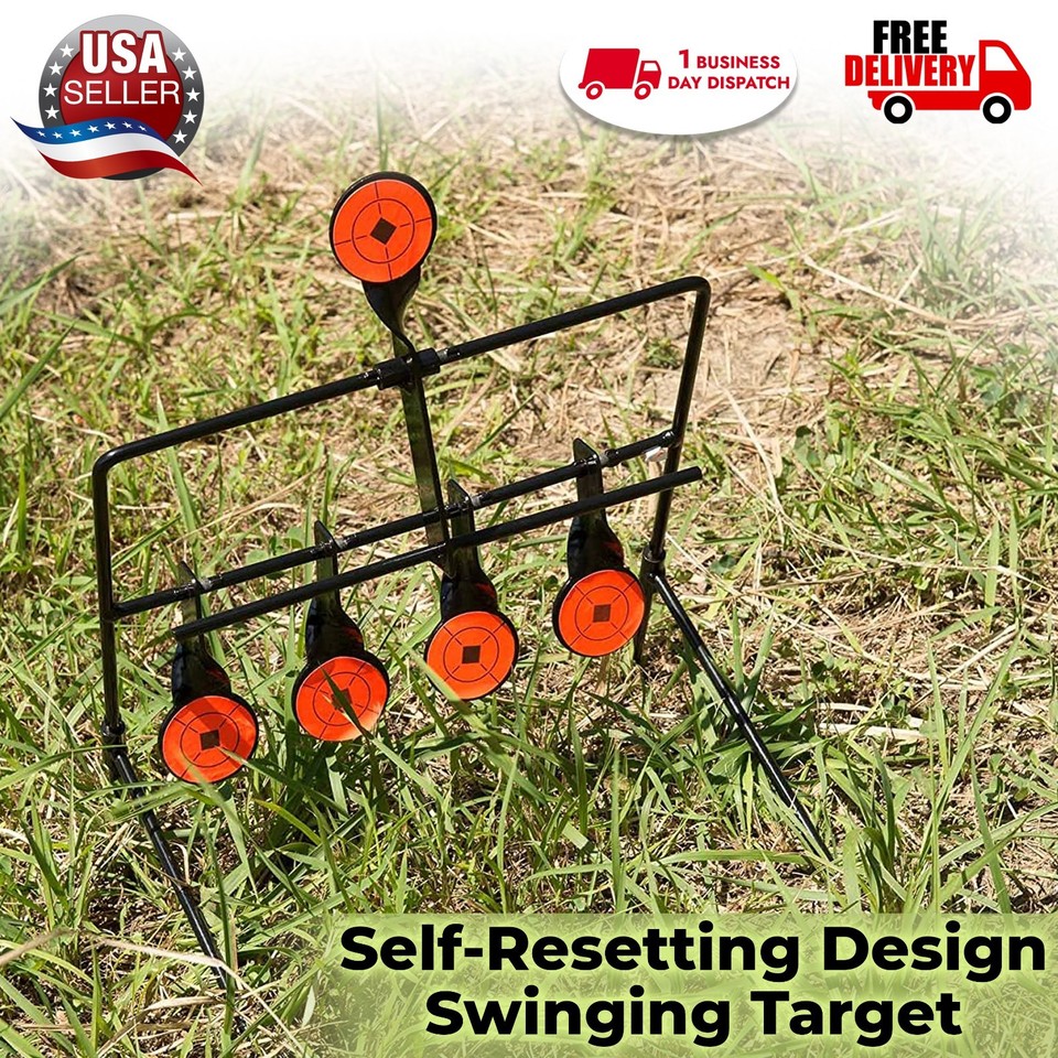 Airsoft Targets BB Air gun Resetting Target Shooting Swing For .22/.177 ...