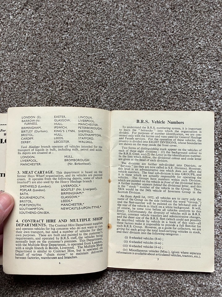 ABC BRS British Road Services Ian Allan Publication 2nd fully revised ...