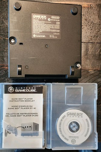 Nintendo Game Boy Player GameCube Adapter w Disc And Manuel Controllers ...