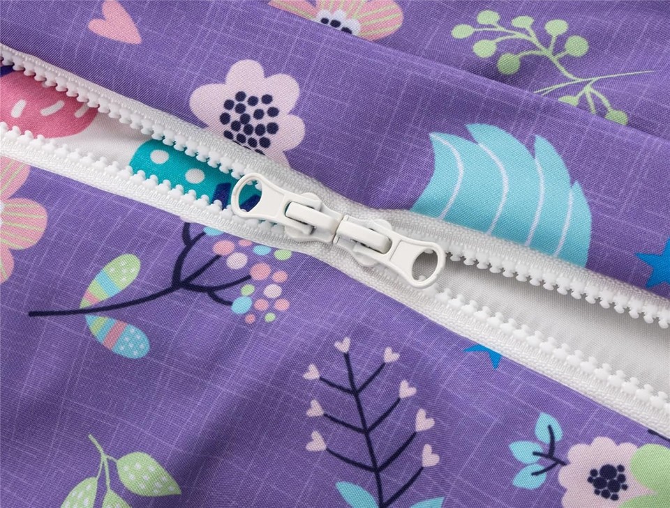 3pcs Kids Comforter Sets Zipper Bedding Set for Girls | eBay