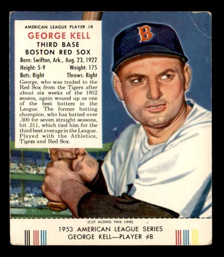 1953 Red Man AL w Tab #8 George Kell VGEX J2774280 | eBay