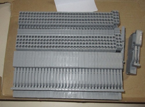 NEW Lot of 73 Wago 280-833 DIN Rail Mount Terminal Blocks 4 Positions ...