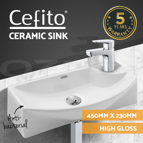 Cefito Bathroom Basin Ceramic Vanity Sink Hand Wash Bowl 45x23cm | eBay
