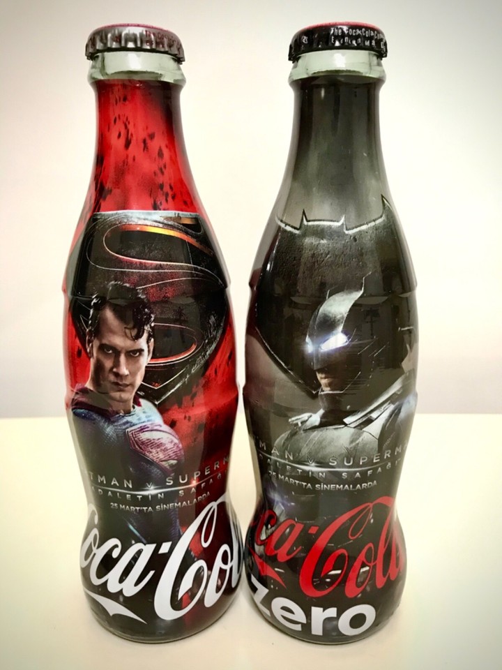 Coca Cola Batman v Superman Bottles RARE (Empty Bottles) | eBay