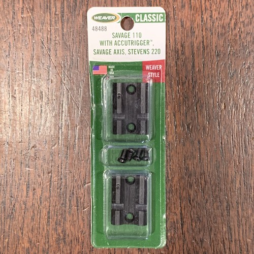 Weaver Rifle Scope Aluminum Base Pair Savage 110 w/AccuTrigger ...