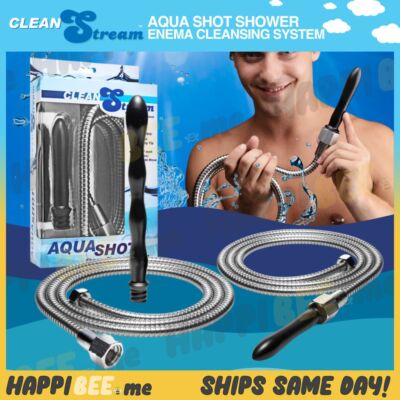 CleanStream AQUA SHOT Enema Nozzle Shower Anal Douche🍯Detox Cleansing ...