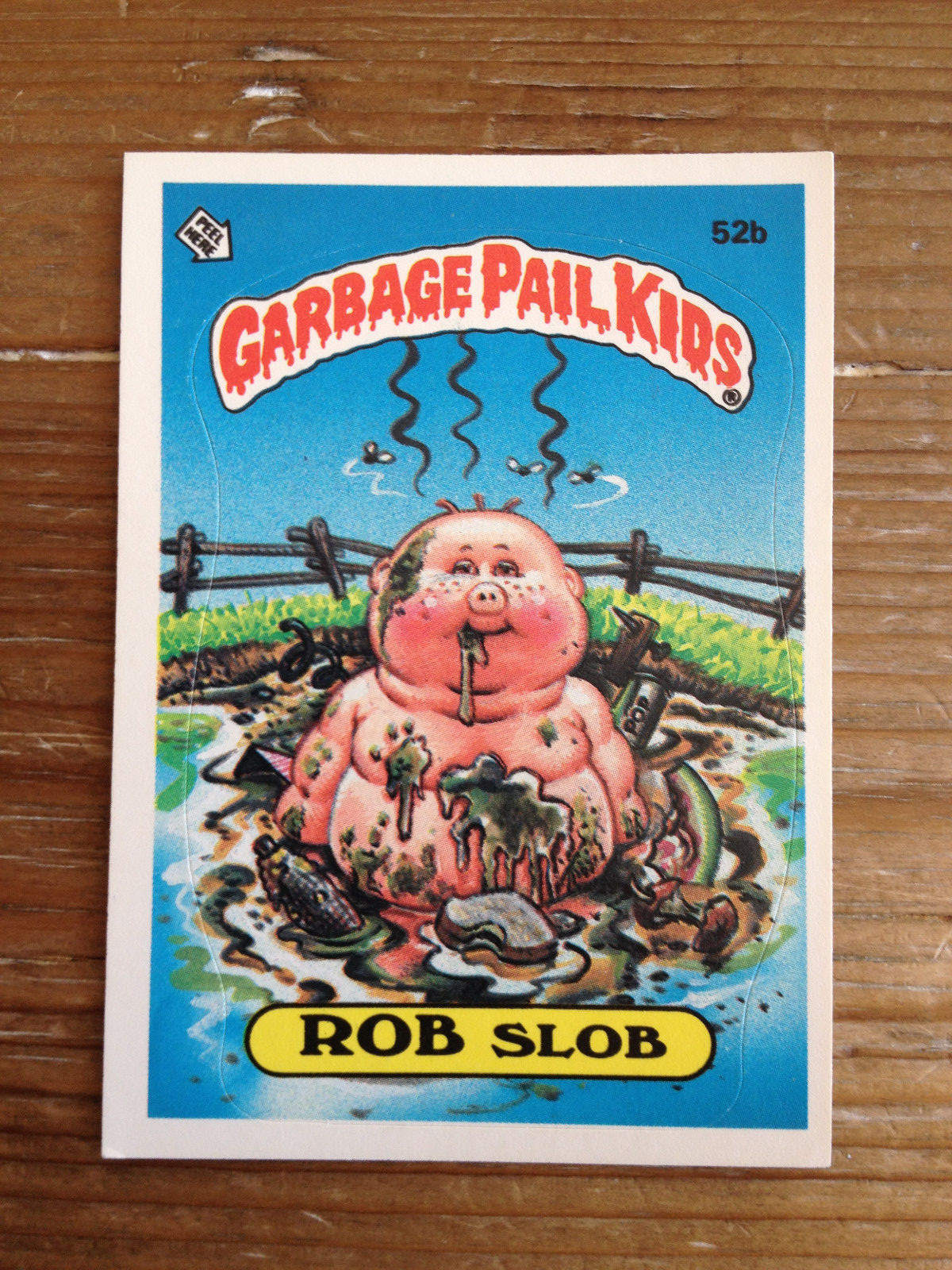 Garbage Pail Kids 1985 Series 2 - 52b ROB SLOB Glossy Back - Big Foot ...