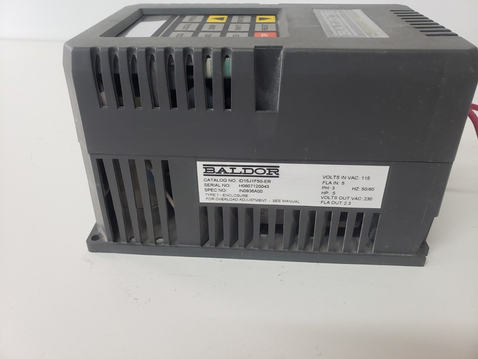Baldor ID15J1F50-ER Adjustable Speed VFD Drive .5hp | eBay