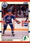 1990 SCORE NHL HOCKEY Trading Card #163 😎 Adam Graves, Edmonton Oilers ...
