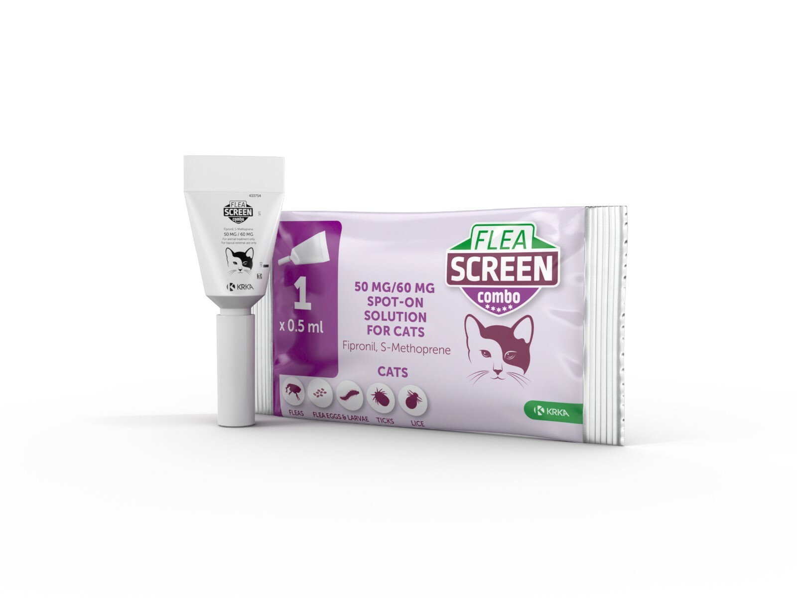 FLEA SCREEN combo Spot On for Dogs & Cats - Kills Fleas, Flea Eggs ...