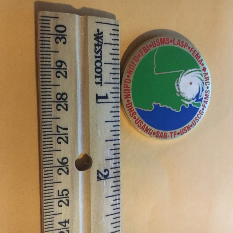 Hurricane Katrina FAM & Multi Agency Rescue & Recovery Challenge Coin ...