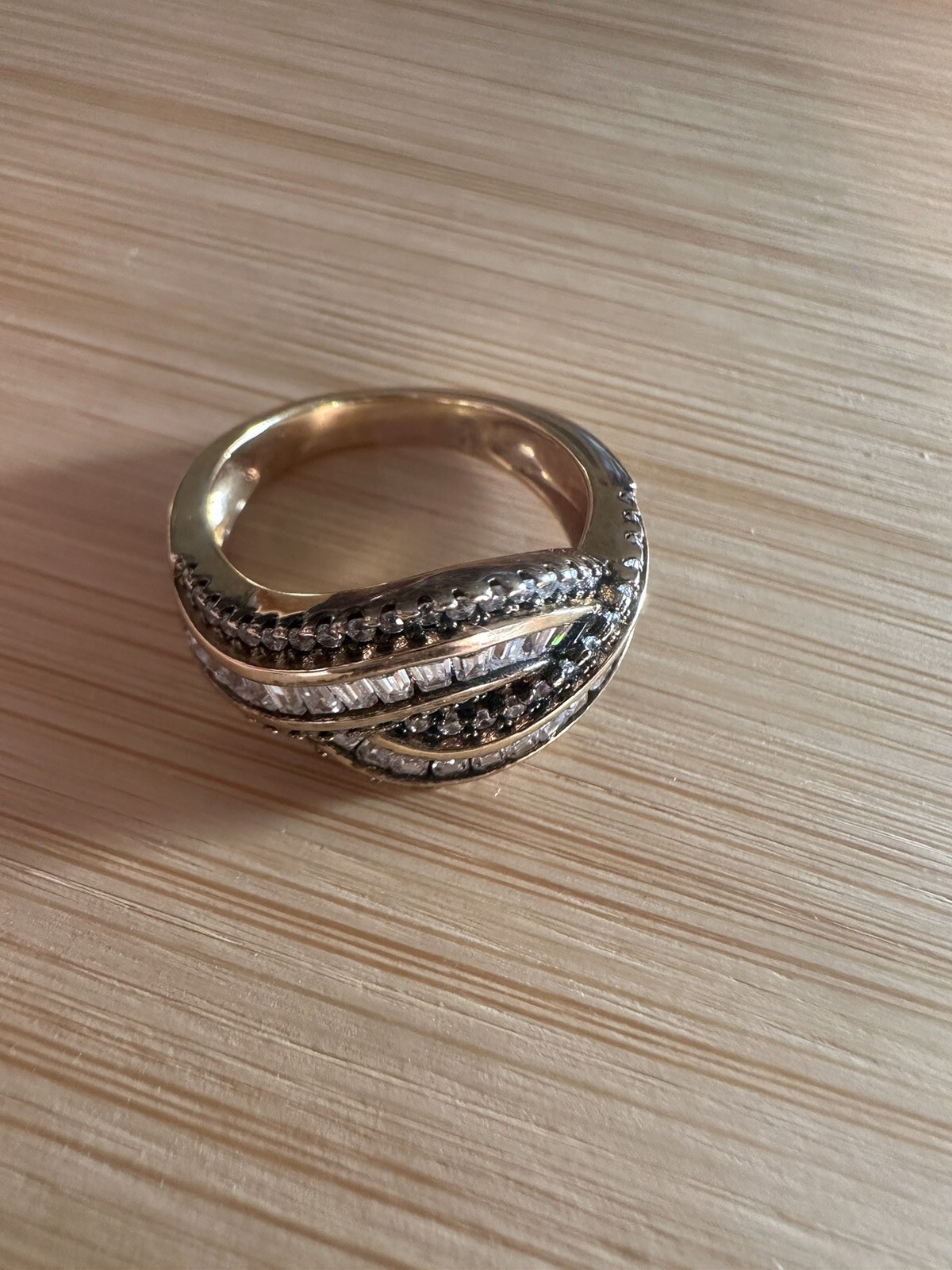 Bge 925 Ring Gold Plating Sz 6.5 - Gem