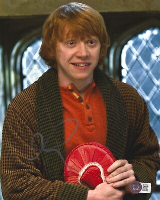 RUPERT GRINT SIGNED 8X10 PHOTO HARRY POTTER AUTHENTIC AUTOGRAPH BECKETT ...