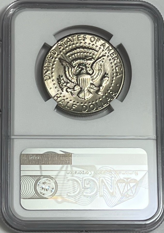 1971 D NGC MS68 Mint State Clad Kennedy Half Dollar Business Strike 50C ...