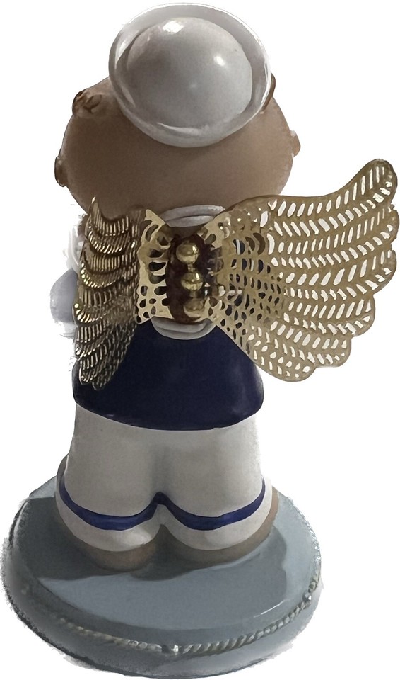 Vintage Russ Guardian Angel Cheeks Figurine Sailor Nautical Anchor Kirk ...