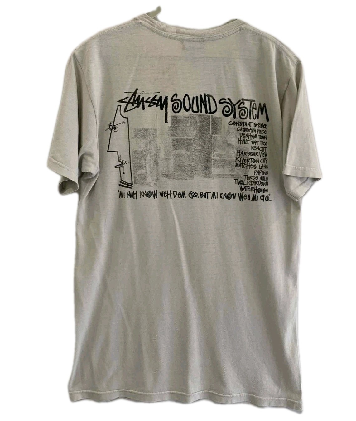 Stussy Sound System T-Shirt White Small Made in Mexico Streetwear ...