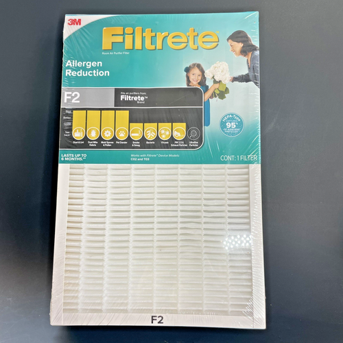 Filtrete F2 Air Purifier Filter Allergen Reduction C02 and T03 Hepa ...