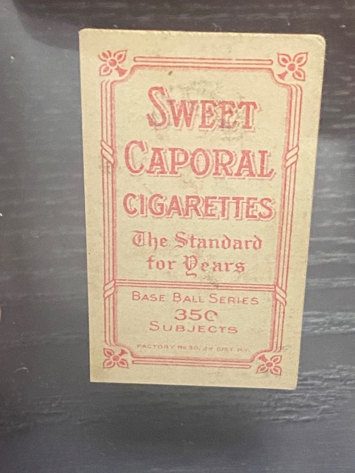 Sherry Magee 1910 T206 Sweet Caporal with Bat Philadelphia 350/30 VG+ ...