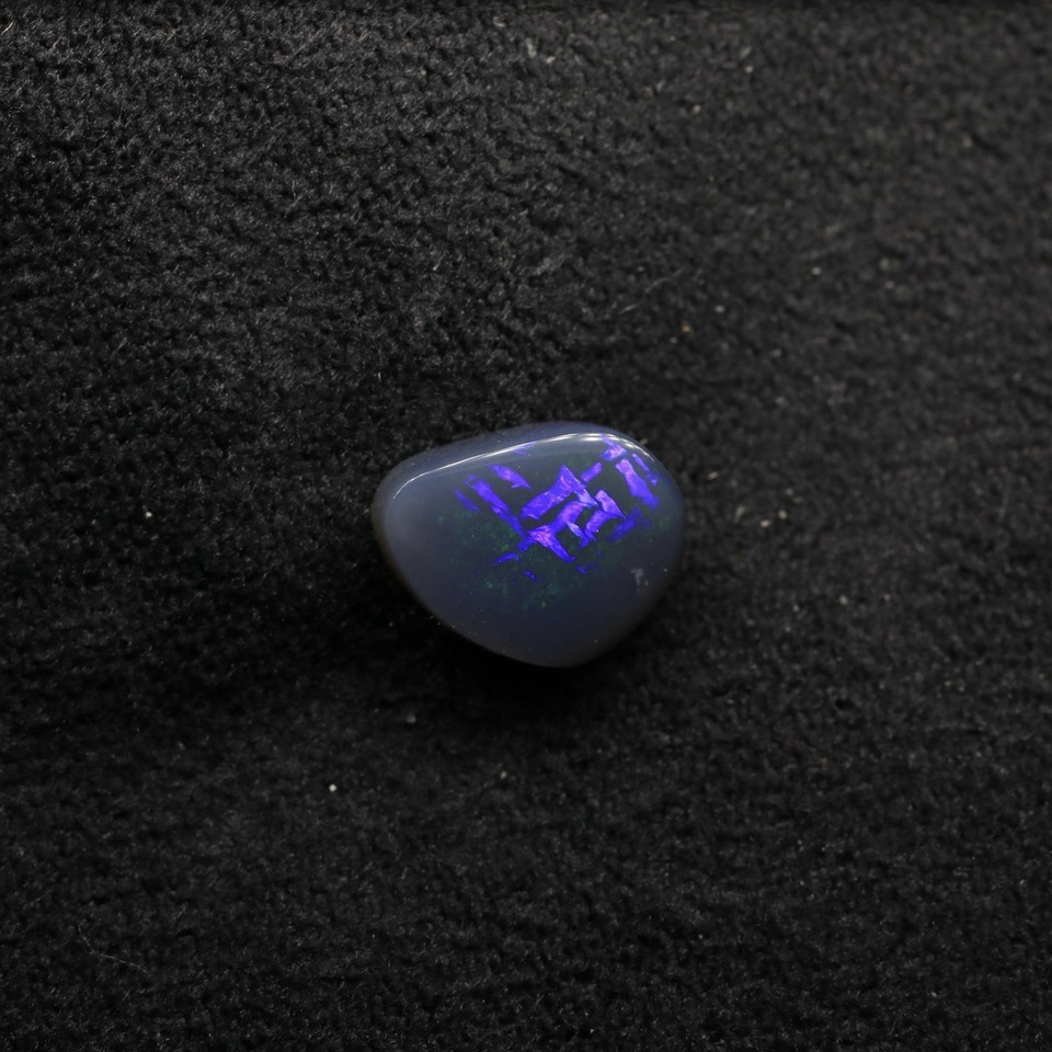 Gem Black Crystal Opal Rare Script/Chinese Writing Pattern From ...