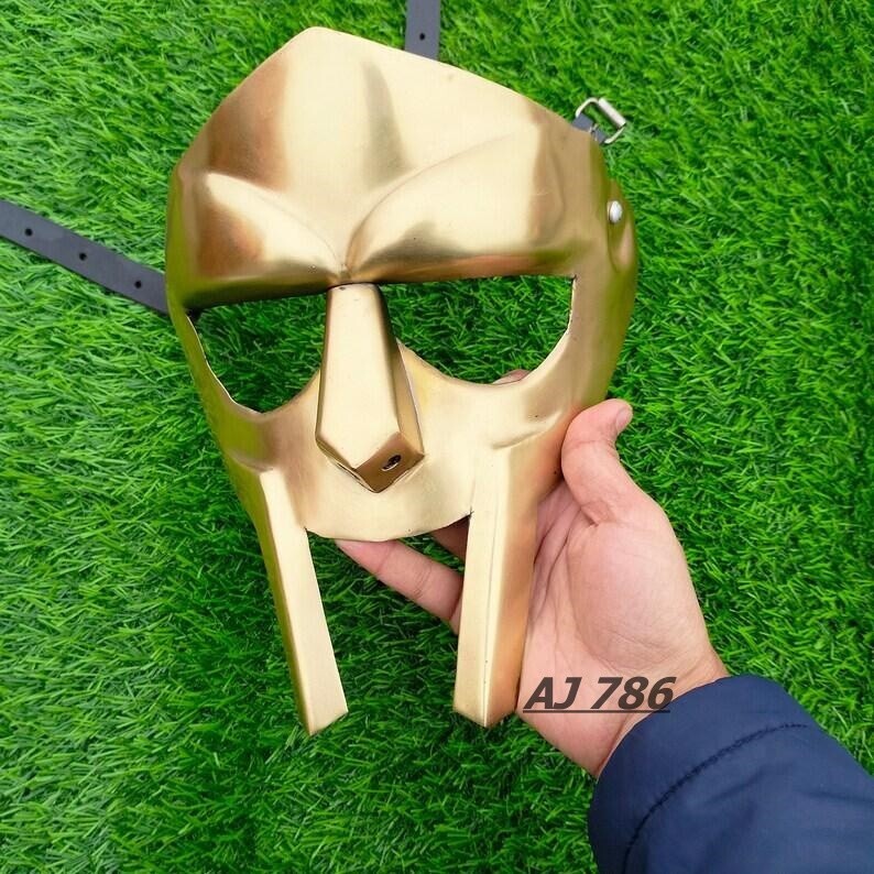 MF Doom Gladiator Mask Madvillain 18g Mild Steel Face Armor Replica ...