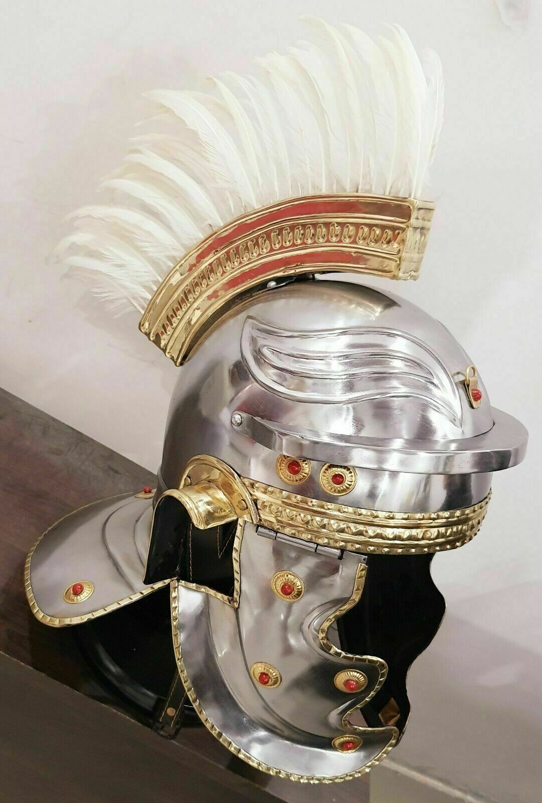 Roman Gallic Helmet Centurian Ancient Knight Armour crest Roman helmet ...