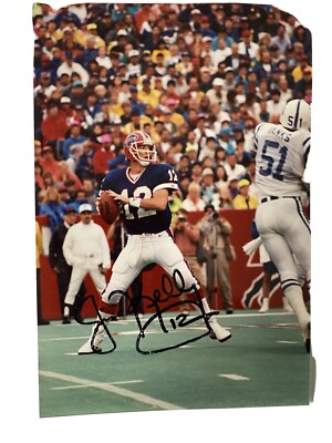 QB #12 Jim Kelly NFL Buffalo Bills Autographed 3x5 Photograph | eBay
